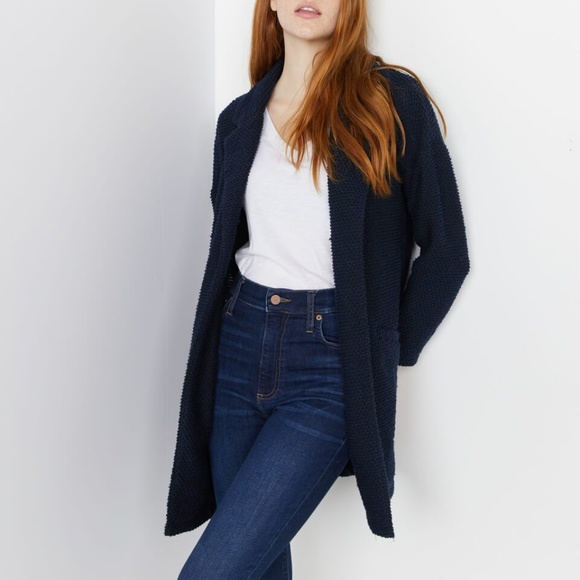 Marine Layer | Jackets & Coats | Marine Layer Birdseye Coat In Navyjet ...